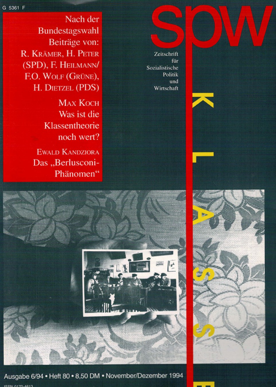 Jahresregister 1994 – spw – Zeitschrift für sozialistische Politik und Wirtschaft